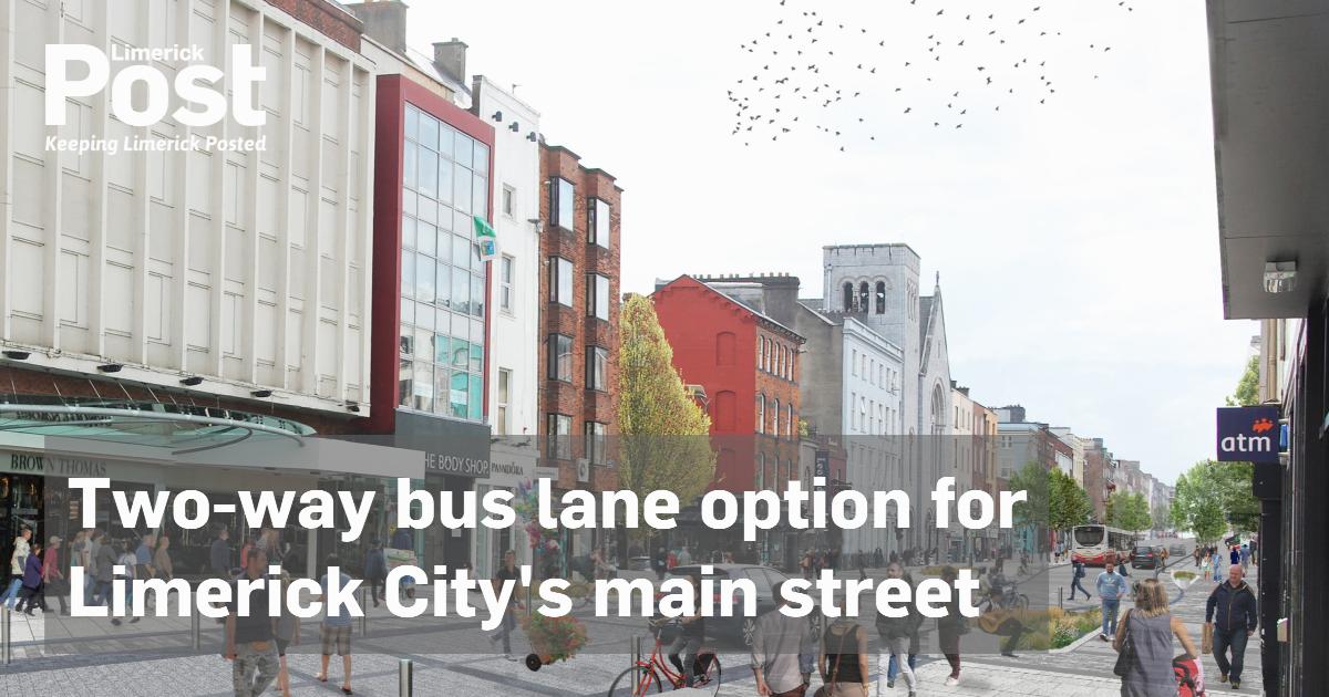 Two-way bus lane option for Limerick City's main street