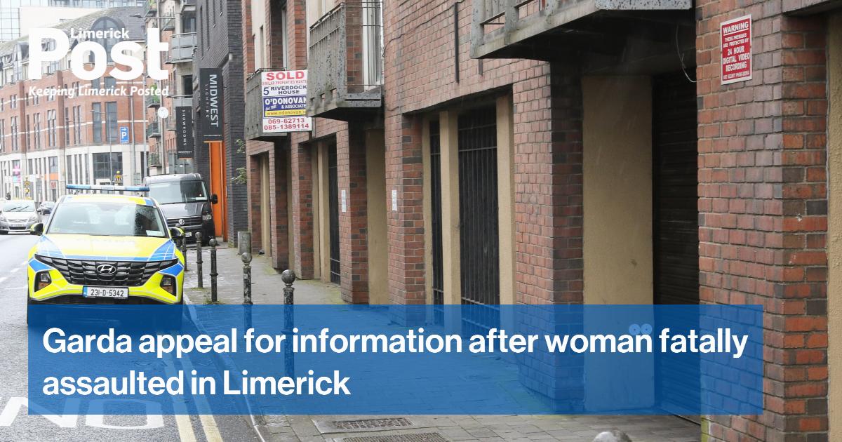 Garda appeal for information after woman fatally assaulted in Limerick