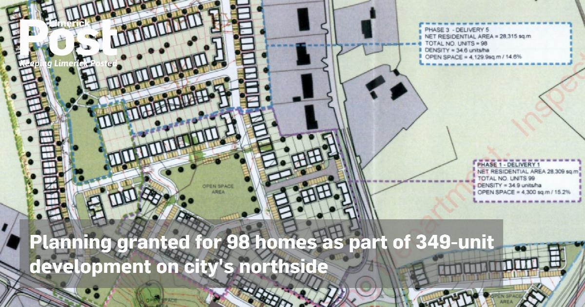 Planning granted for 98 homes as part of 349-unit development on city's ...
