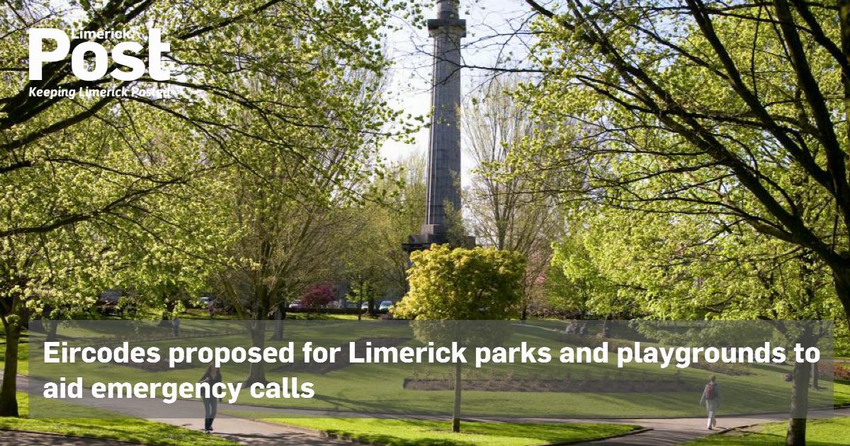 Eircodes proposed for Limerick parks and playgrounds to aid emergency calls