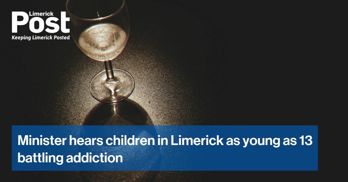 Minister hears children in Limerick as young as 13 battling addiction
