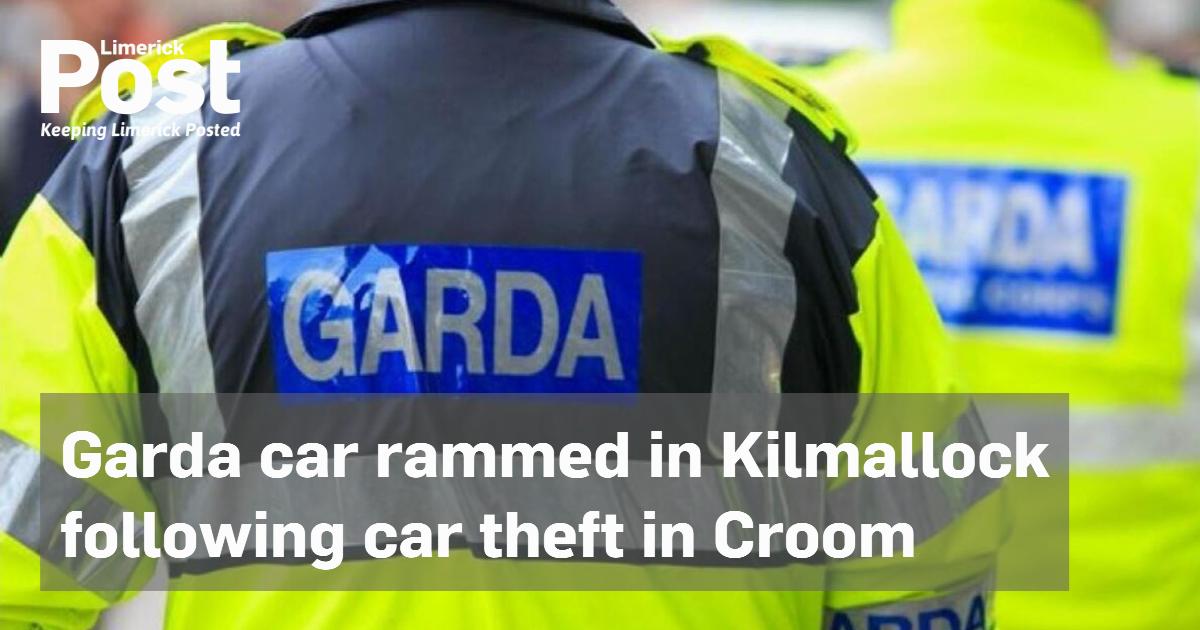 Garda car rammed in Kilmallock following car theft in Croom