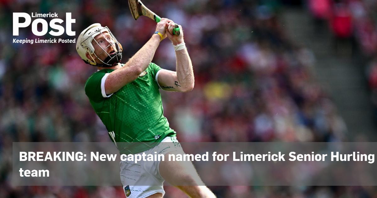 BREAKING: New captain named for Limerick Senior Hurling team