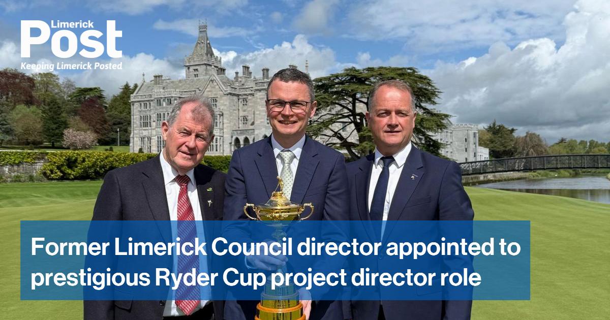 Former Limerick Council director appointed to prestigious Ryder Cup ...