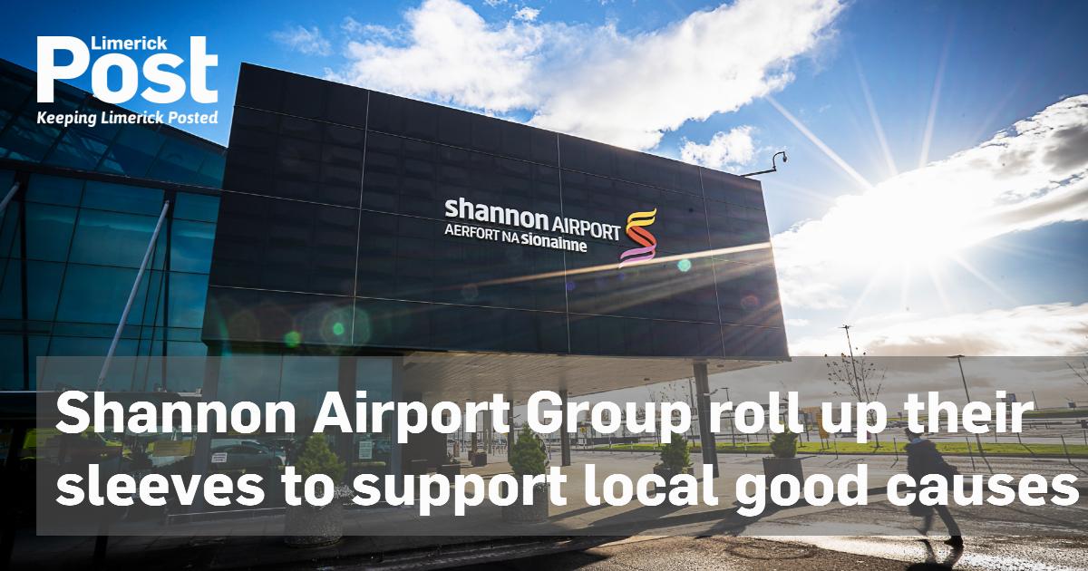 Shannon Airport Group roll up their sleeves to support local good causes
