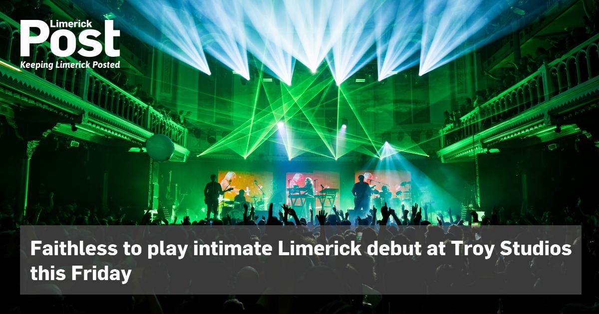 Faithless to play intimate Limerick debut at Troy Studios this Friday