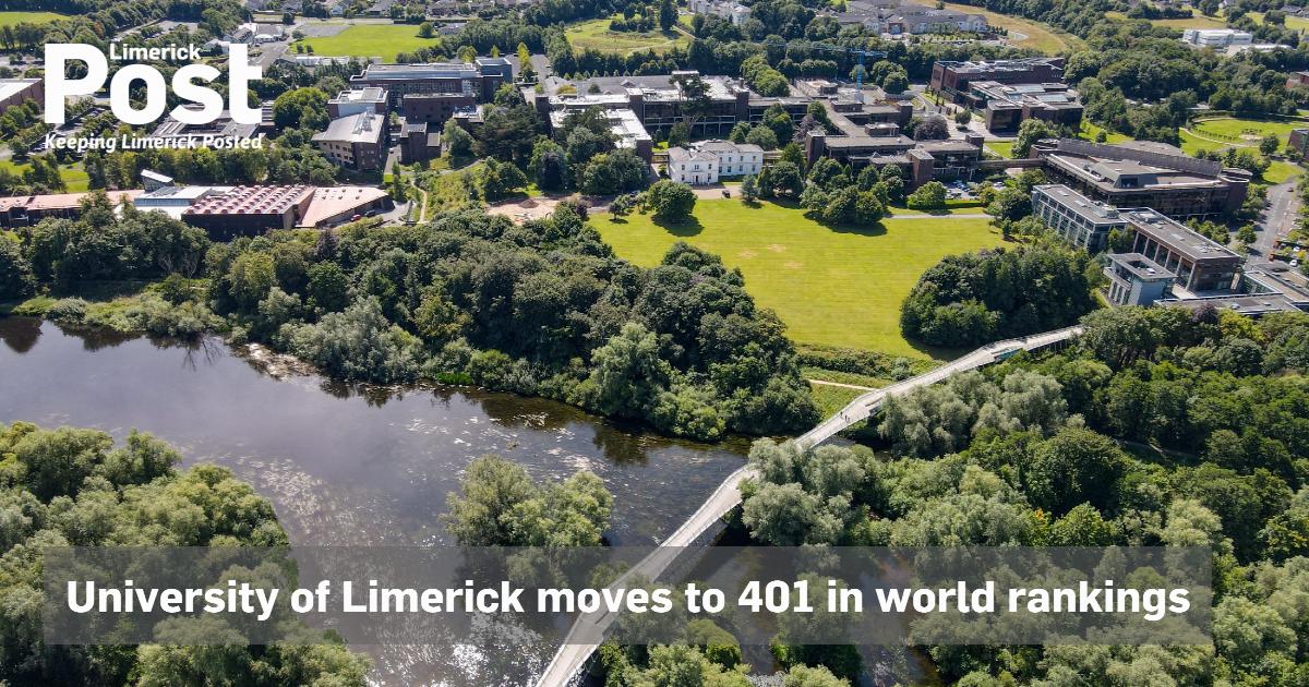 University of Limerick moves to 401 in world rankings