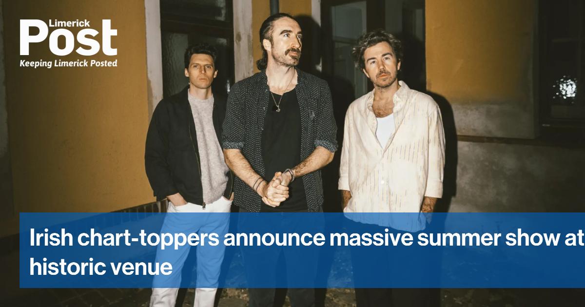 Irish chart-toppers announce massive summer show at historic venue