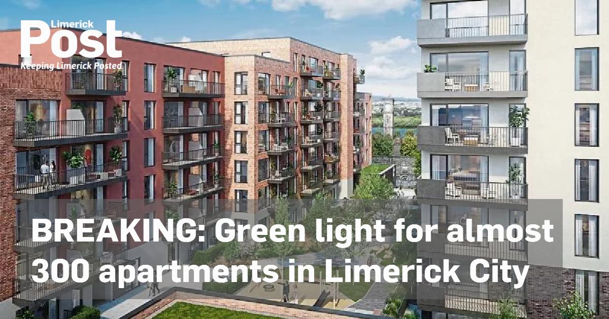 BREAKING: Green light for almost 300 apartments in Limerick City