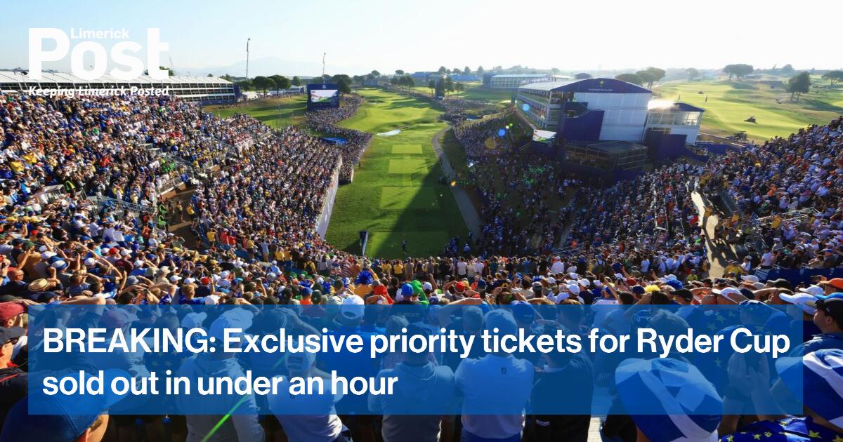BREAKING: Exclusive priority tickets for Ryder Cup sell out in under an ...