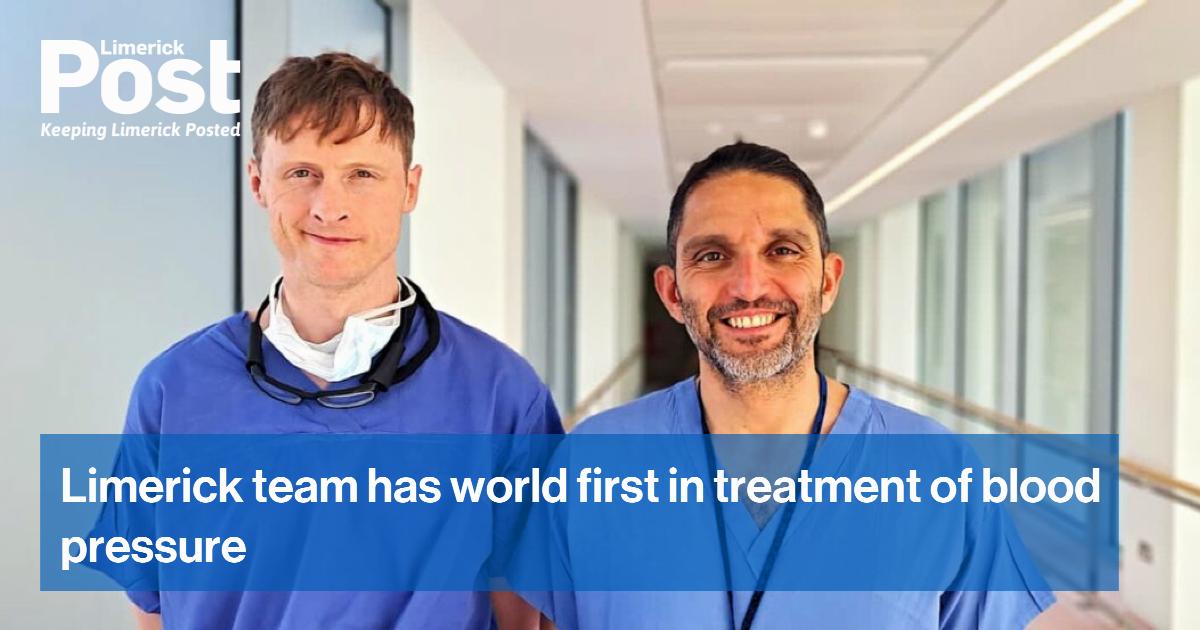 Limerick team has world first in treatment of blood pressure