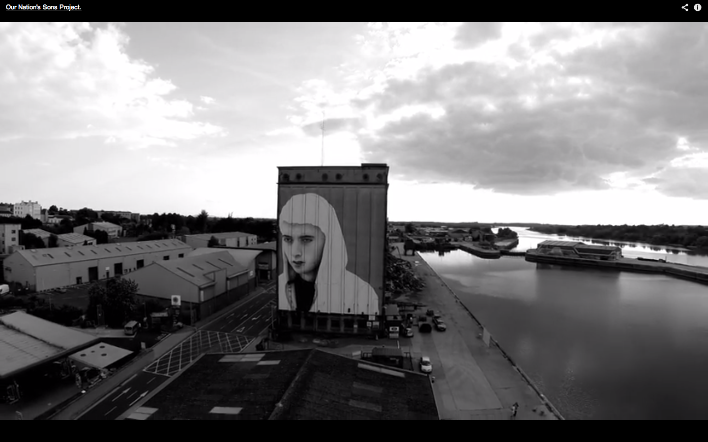 Aerial Video Mural on the Ranks Building