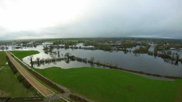 #WATCH Aerial footage of Clonlara flooding