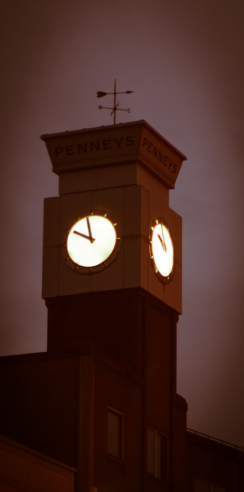 Poem for the Day: under Penney's clock
