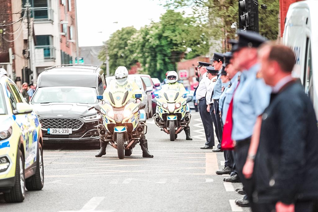 Funeral tribute for the Limerick Garda known as 'Robocop'