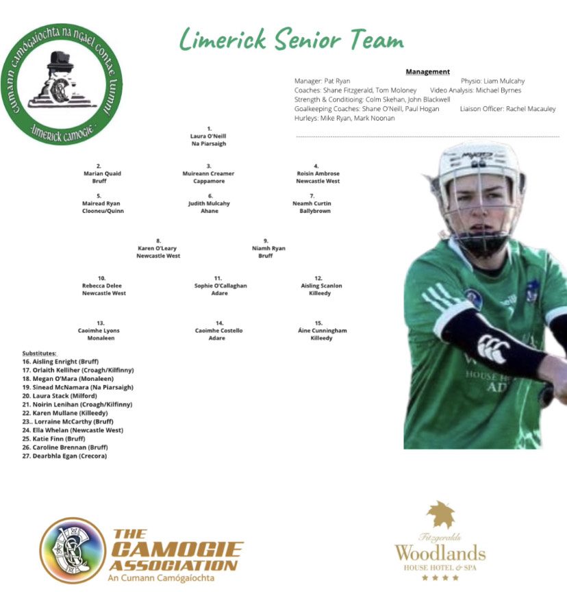 Pat Ryan names Limerick Camogie sides for crucial All-Ireland ...