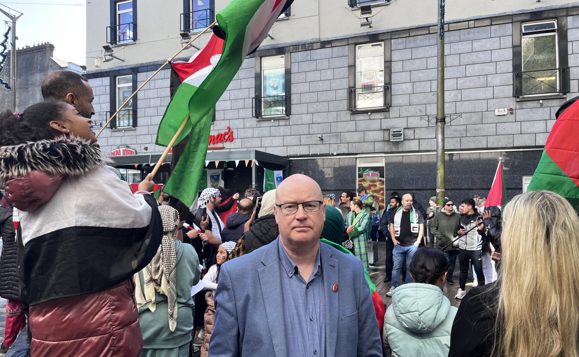 Gavan sends Limerick message of solidarity to Palestine