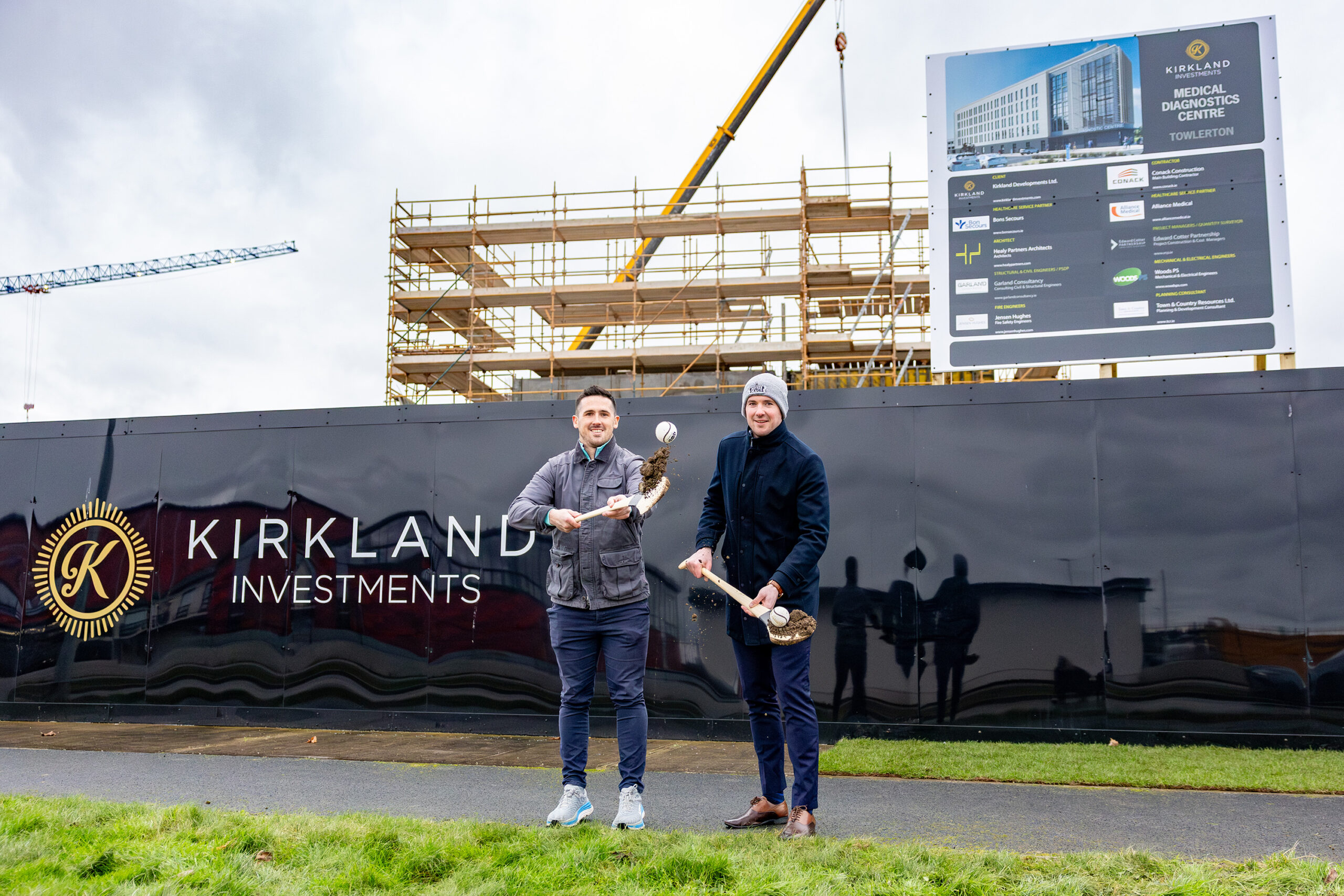 Hurling stars turn sod on new hospital in Limerick suburb