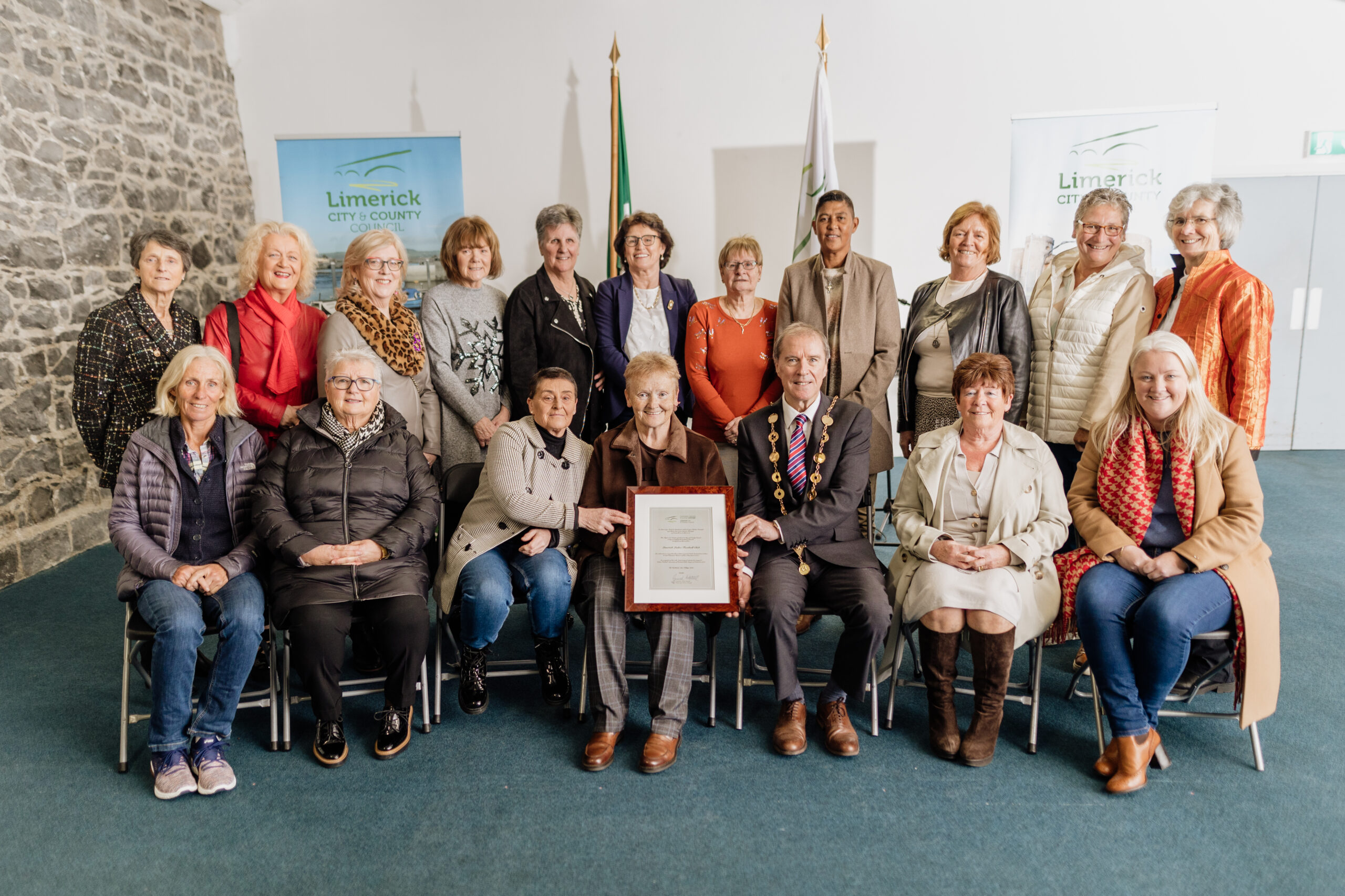 Nostalgic mayoral reception for Limerick Ladies FC