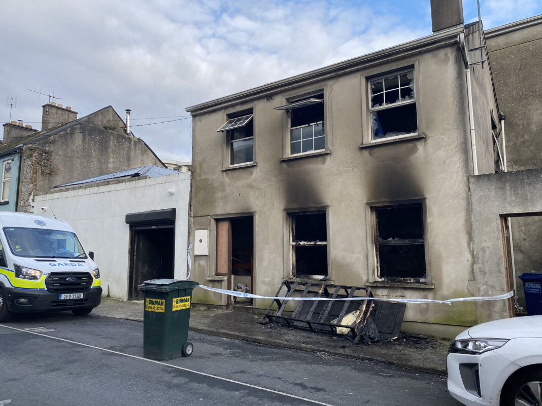 Three escape blaze at burning building in Limerick city