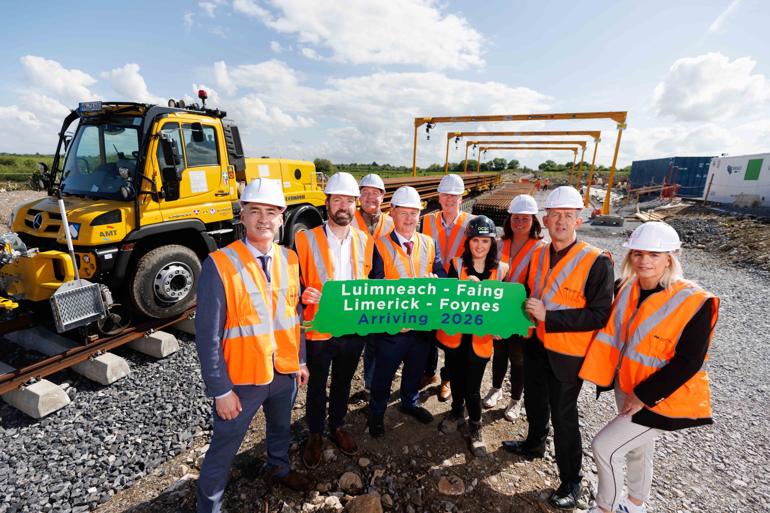 Significant milestone marked in Limerick to Foynes rail reopening