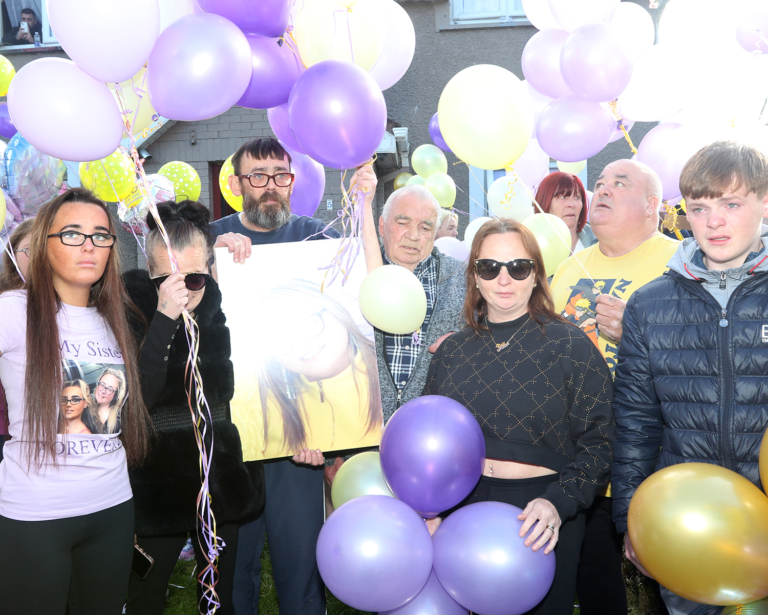 A canopy of balloons float over vigil for Limerick woman killed in dog ...