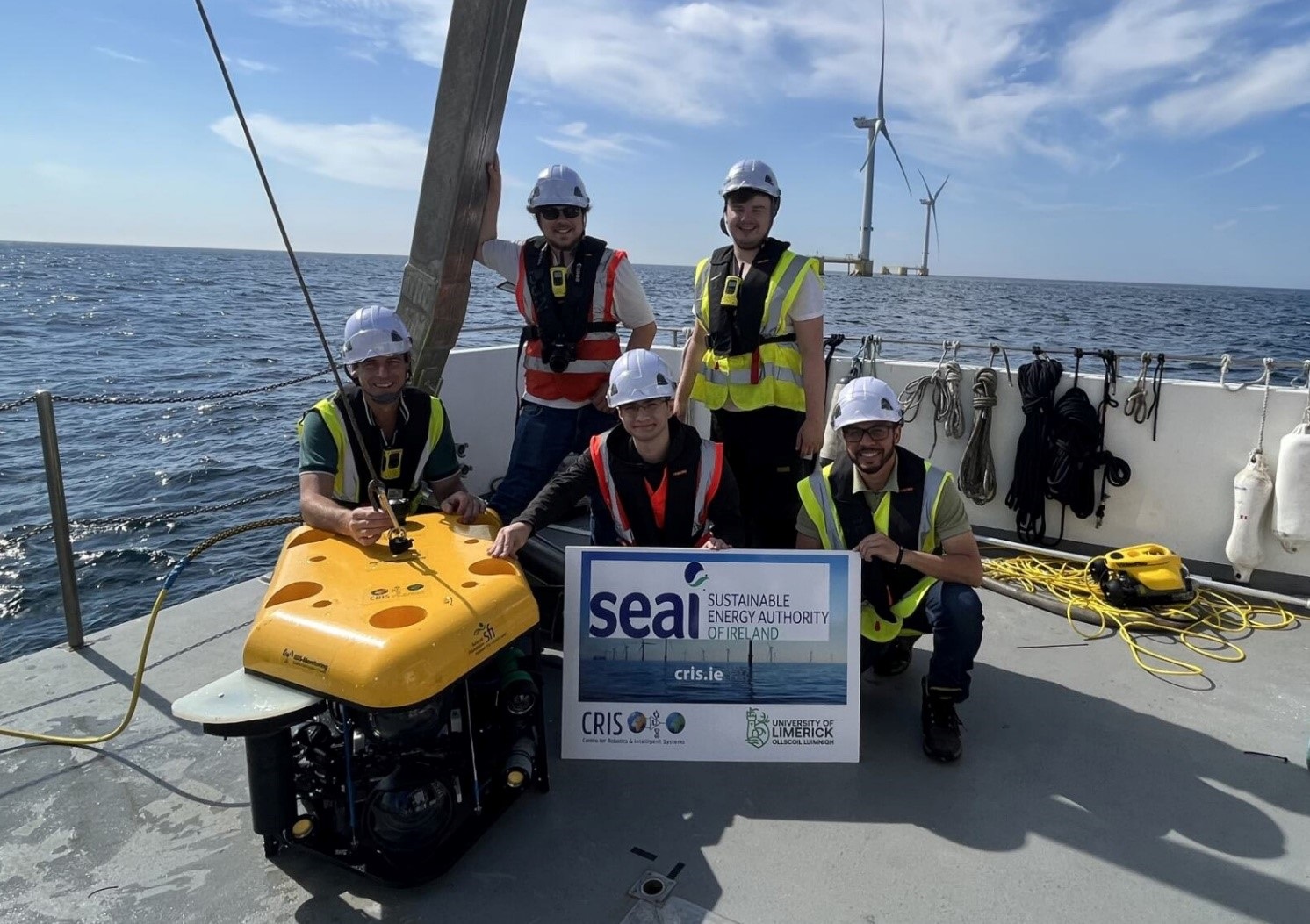 UL researchers pioneer device for inspecting offshore wind farms