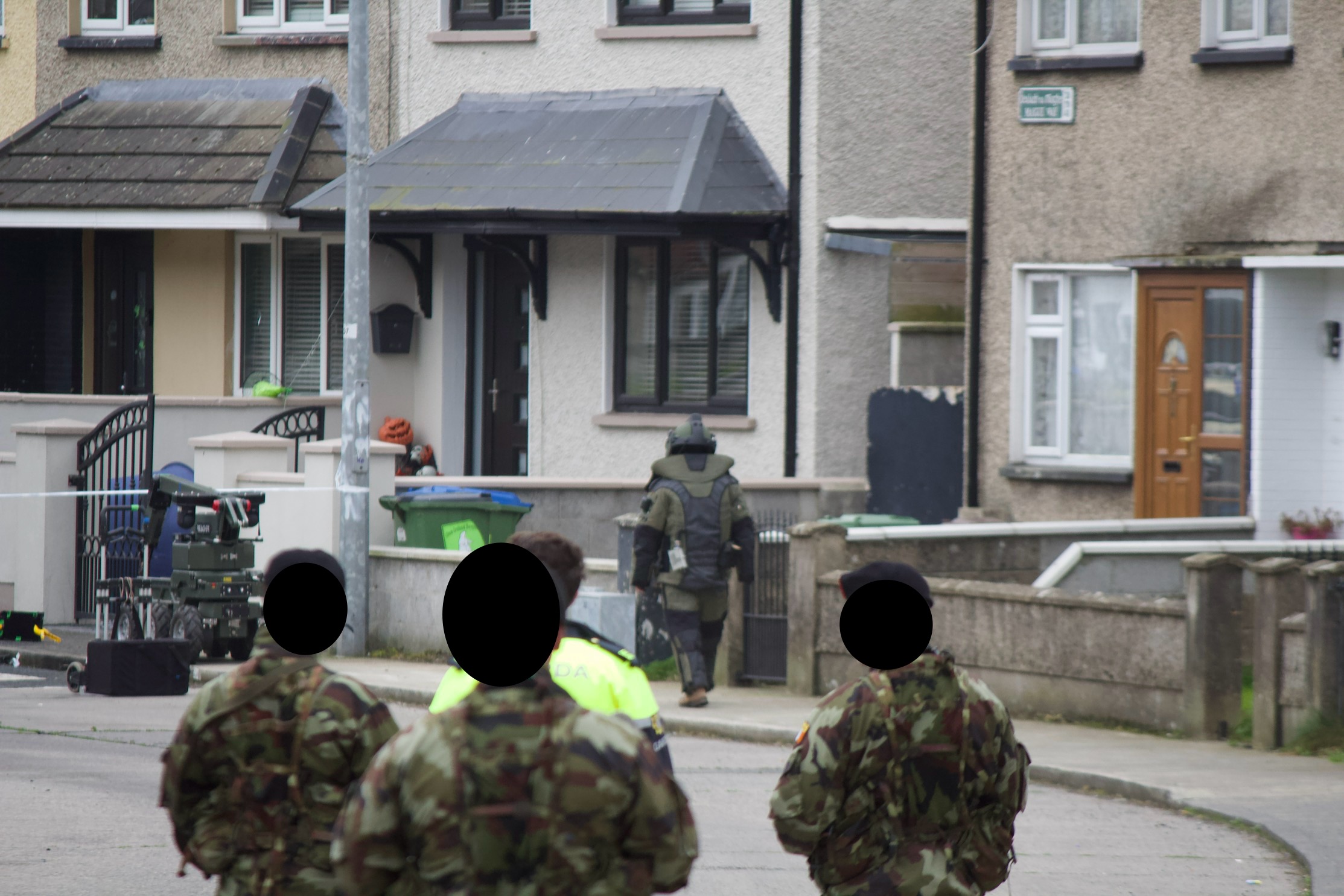 Gardaí and Defence Forces remain at scene of car fire in Limerick estate
