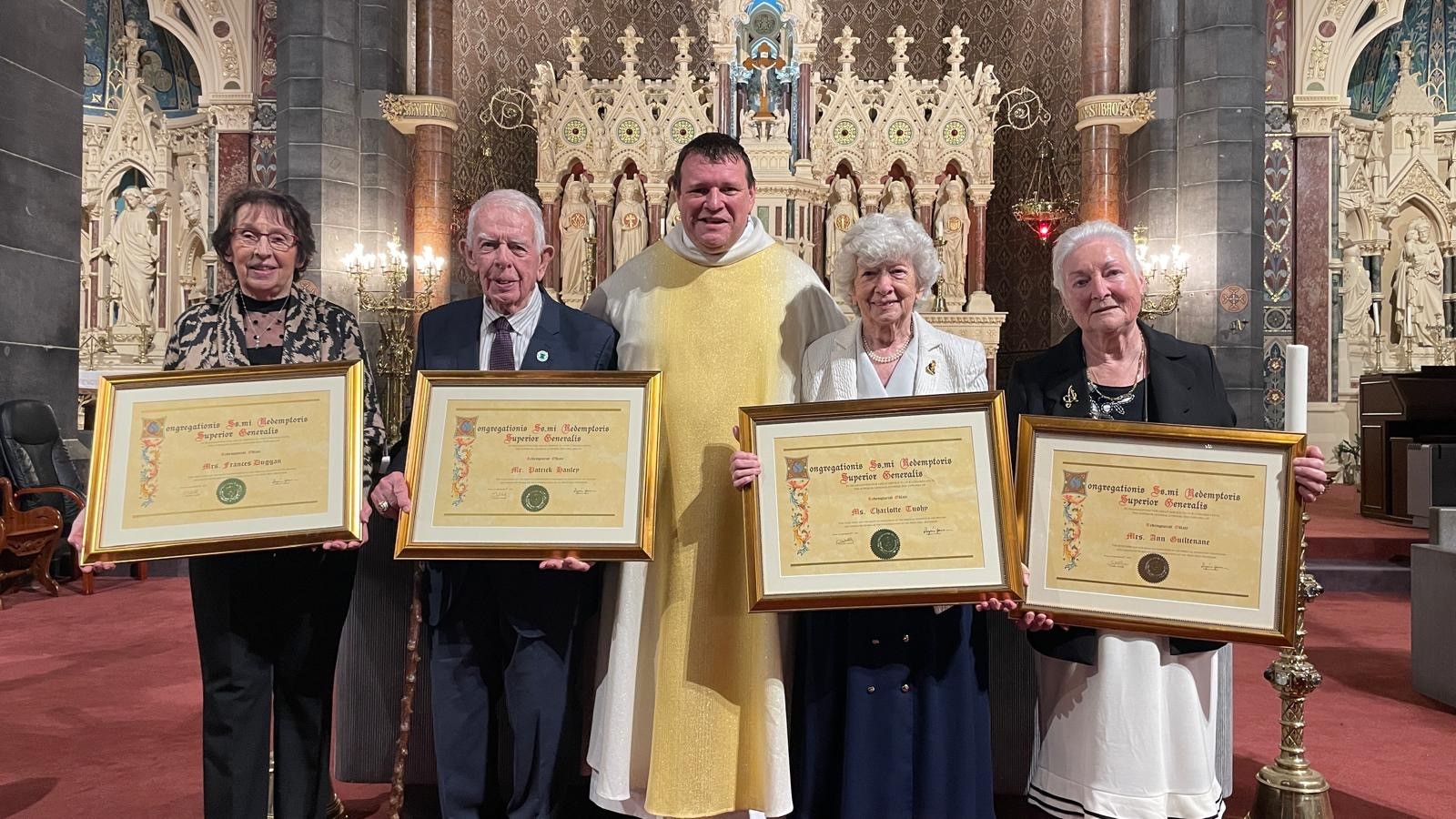 Four Limerick people given highest honour from Redemptorist order