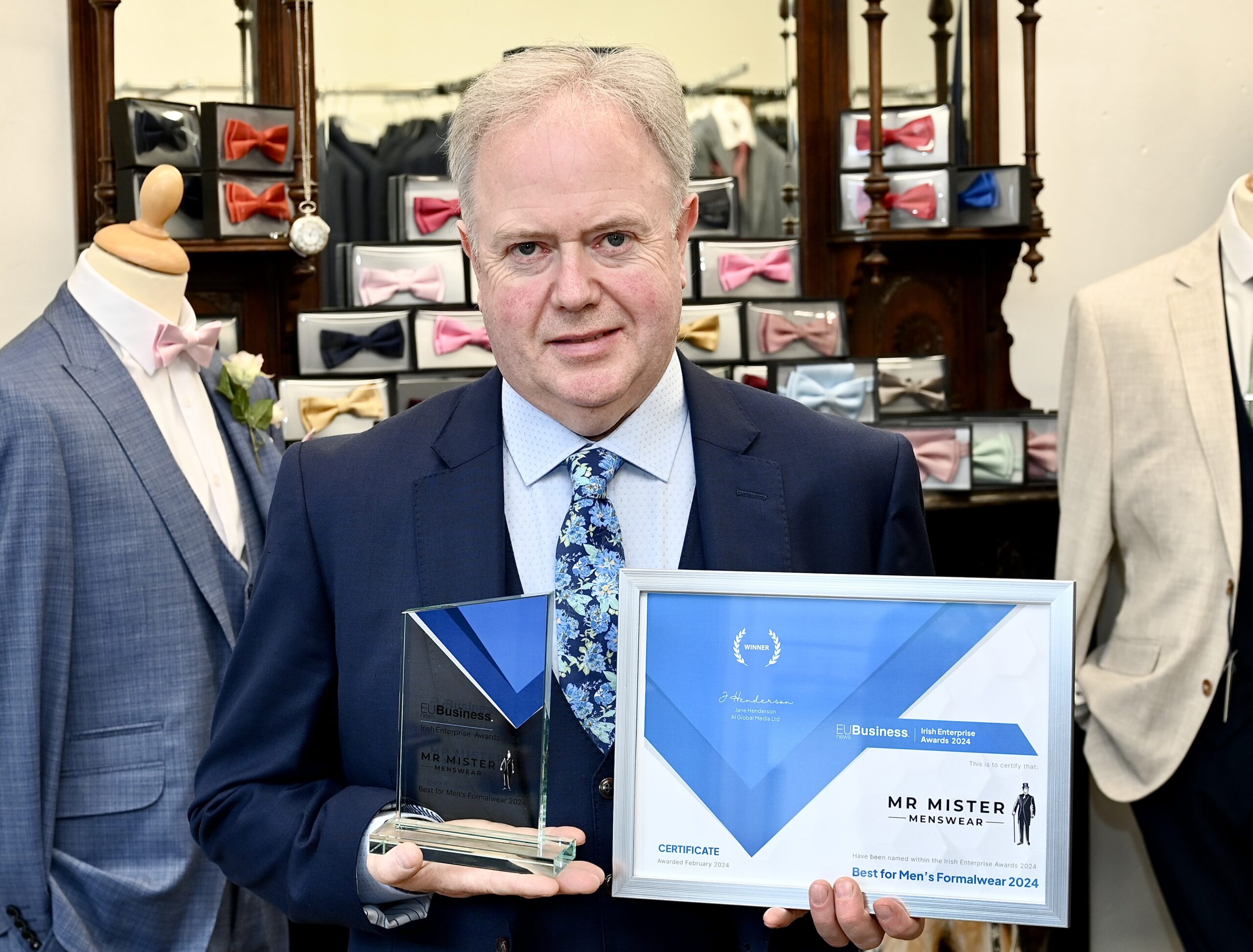 Multi Award Winning Mr Mister Menswear Celebrating 25 Years in Business