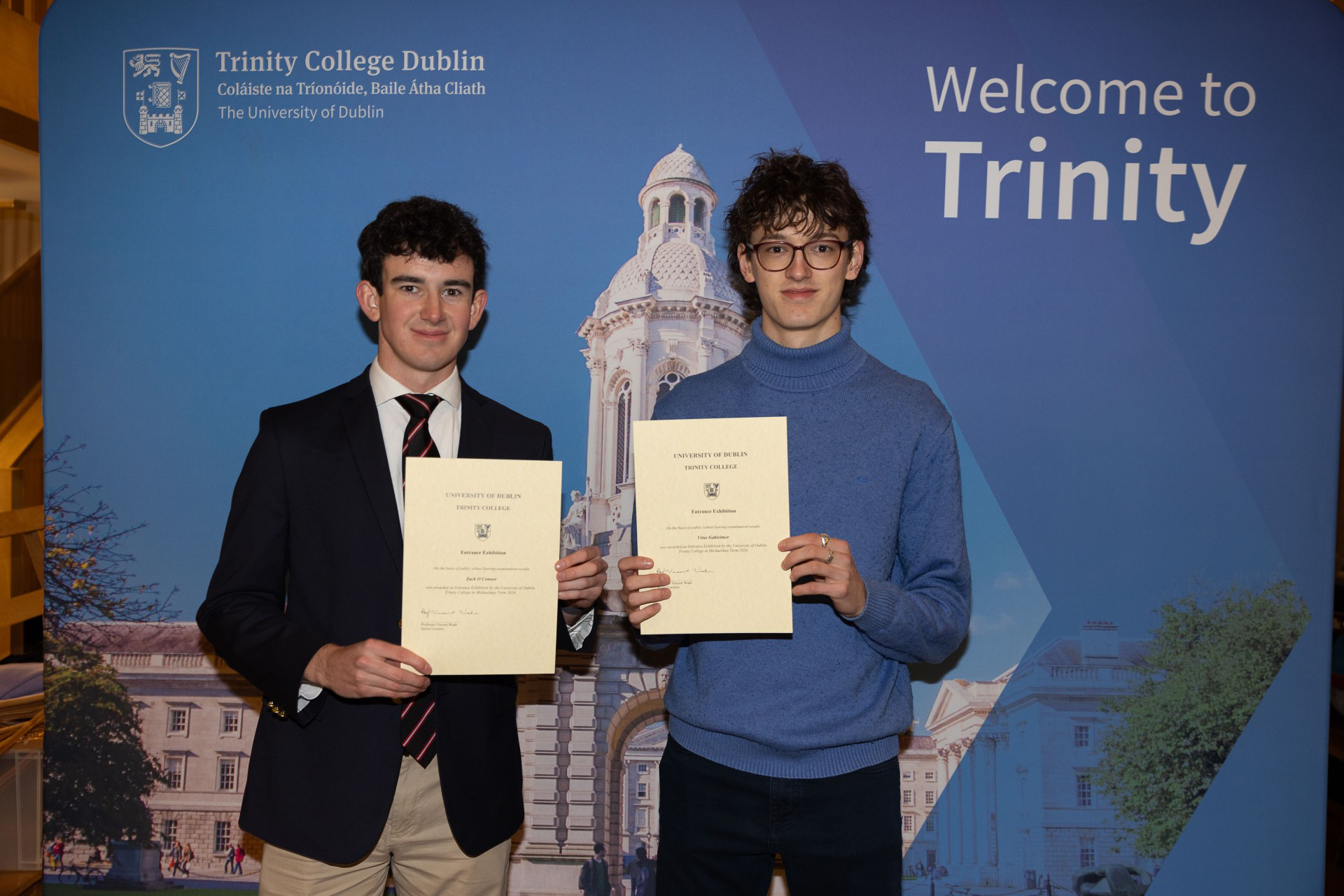 Limerick students awarded Trinity College Entrance Exhibition Awards