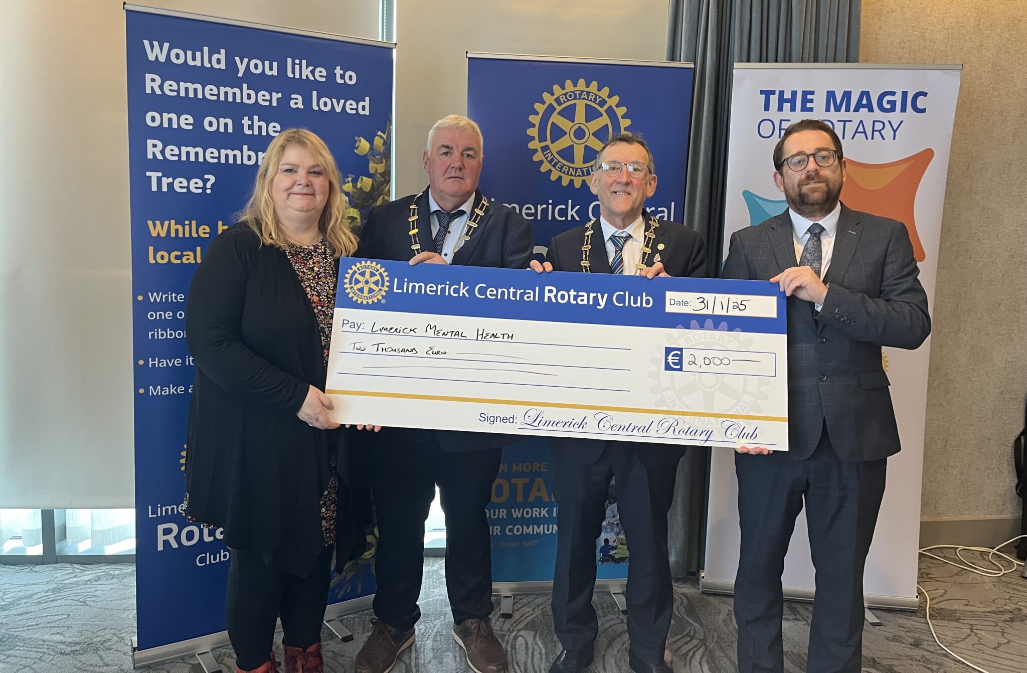 €8,000 raised by inaugural Limerick Central Rotary Club remembrance tree
