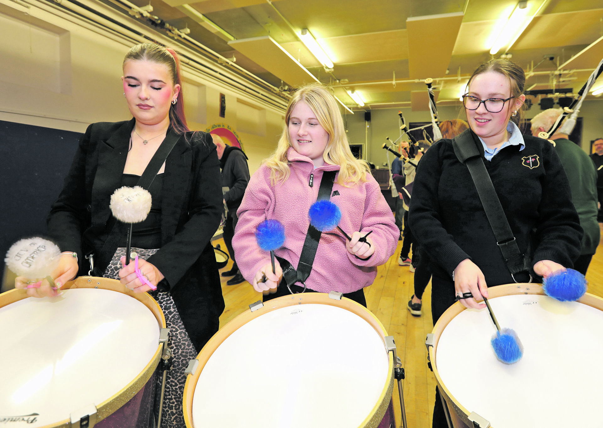 City of Limerick Pipe Band get Savannah ready
