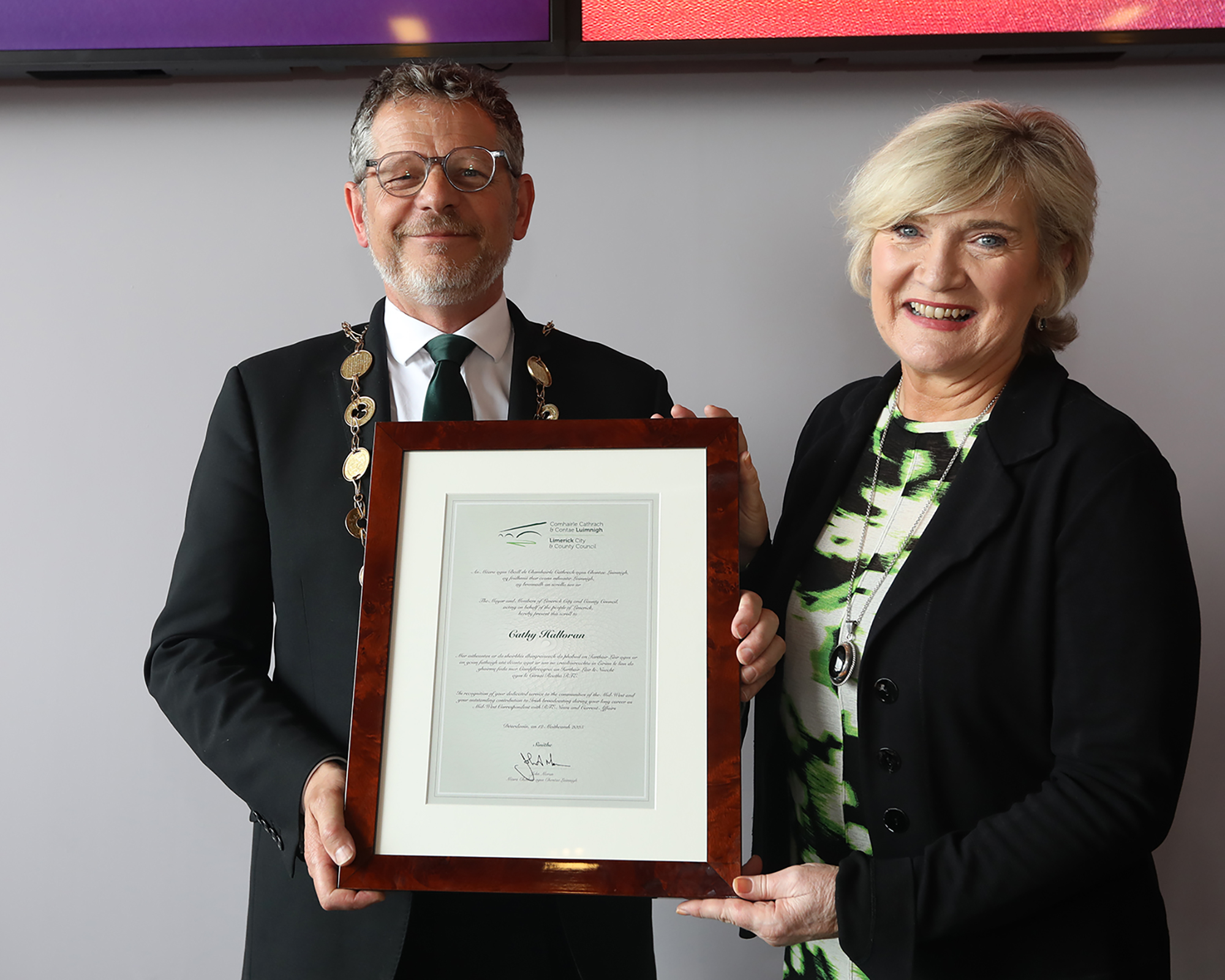 Long-serving Limerick journalist honoured by Mayor