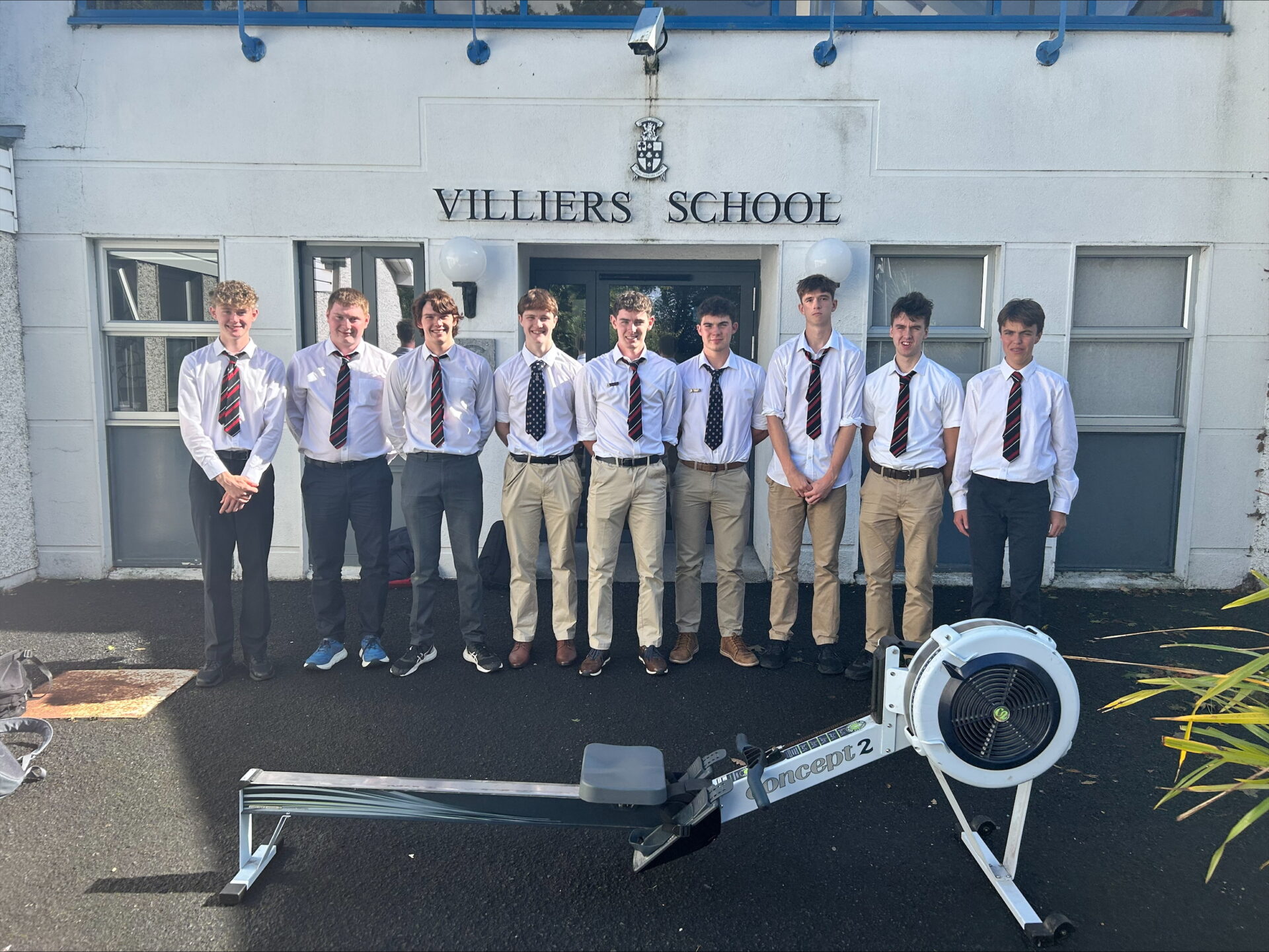 Villers rowing for Irish record